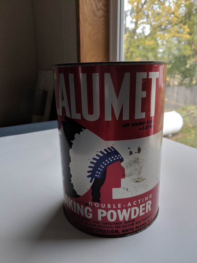 Vintage Calumet Baking Powder Tin 5 Lb - Etsy