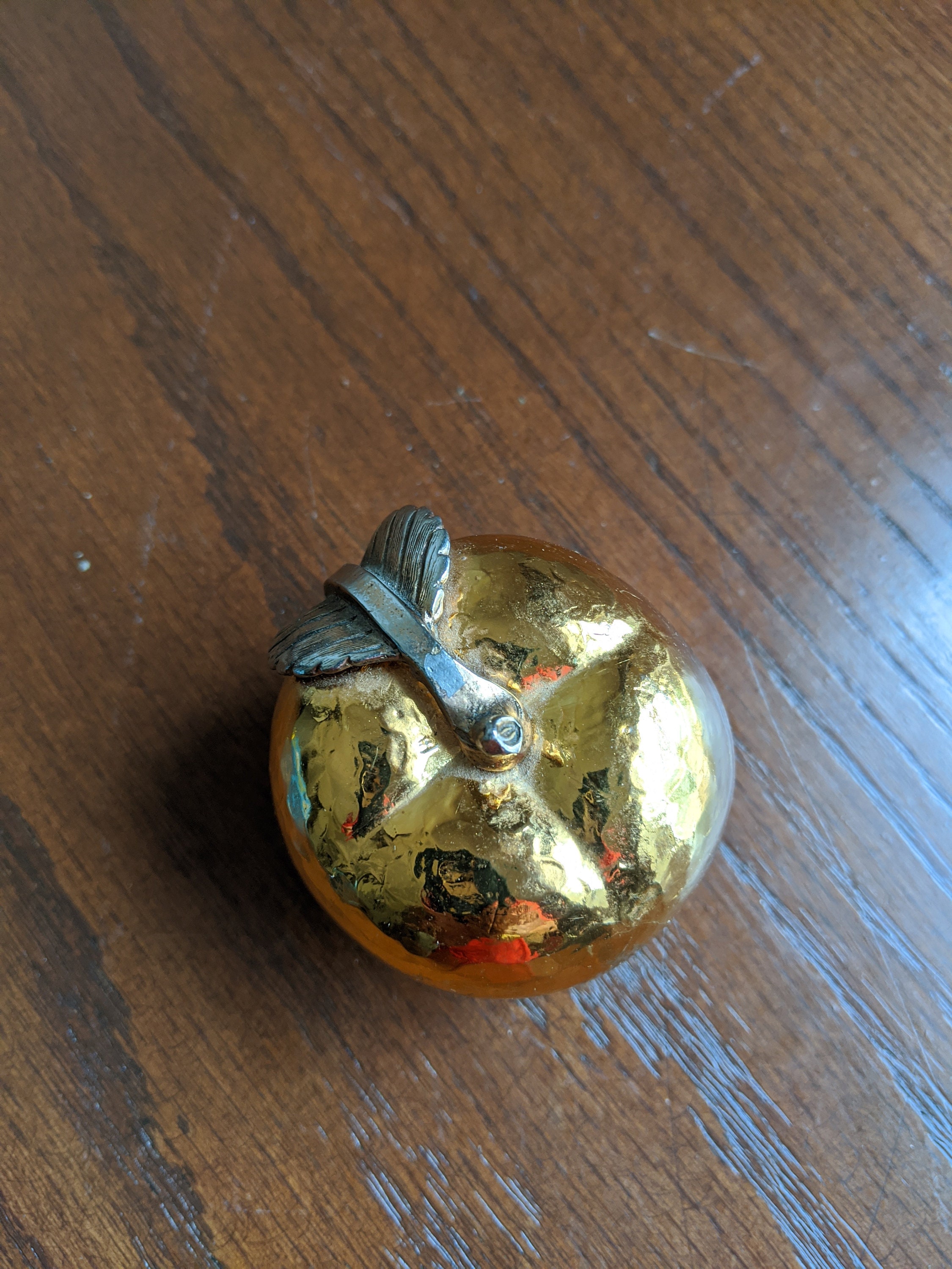 Vintage Brass Apple Bell: Mid Century Teacher Gift, Paperweight - Etsy