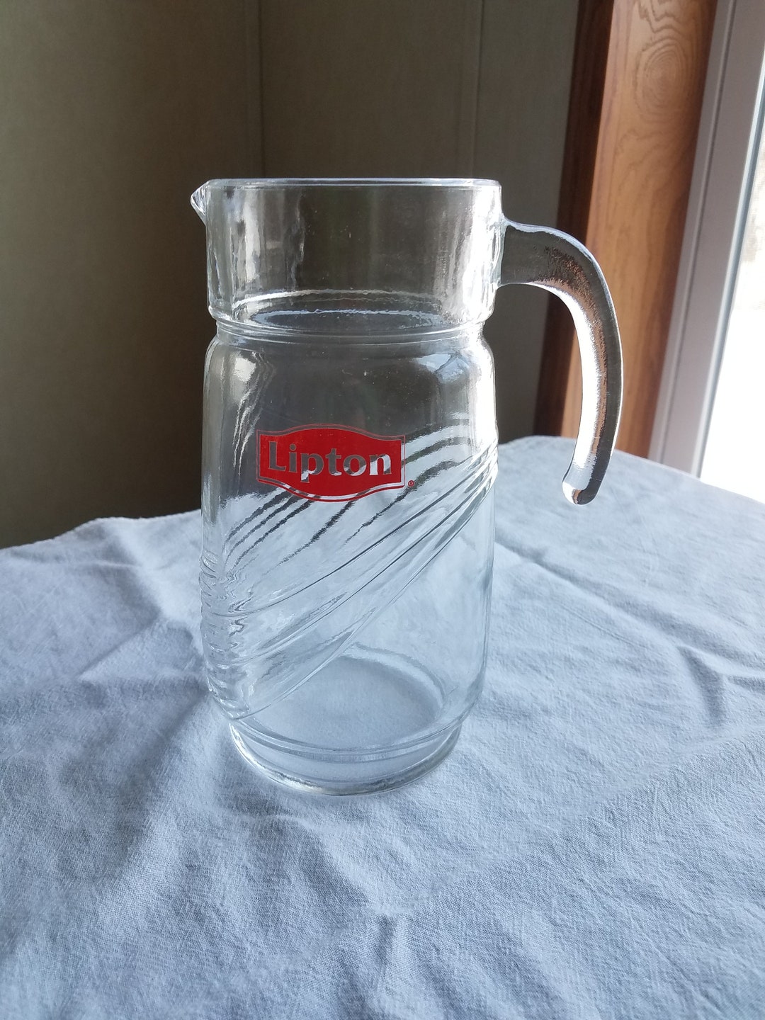 Vintage Lipton Tea Pitcher - Etsy