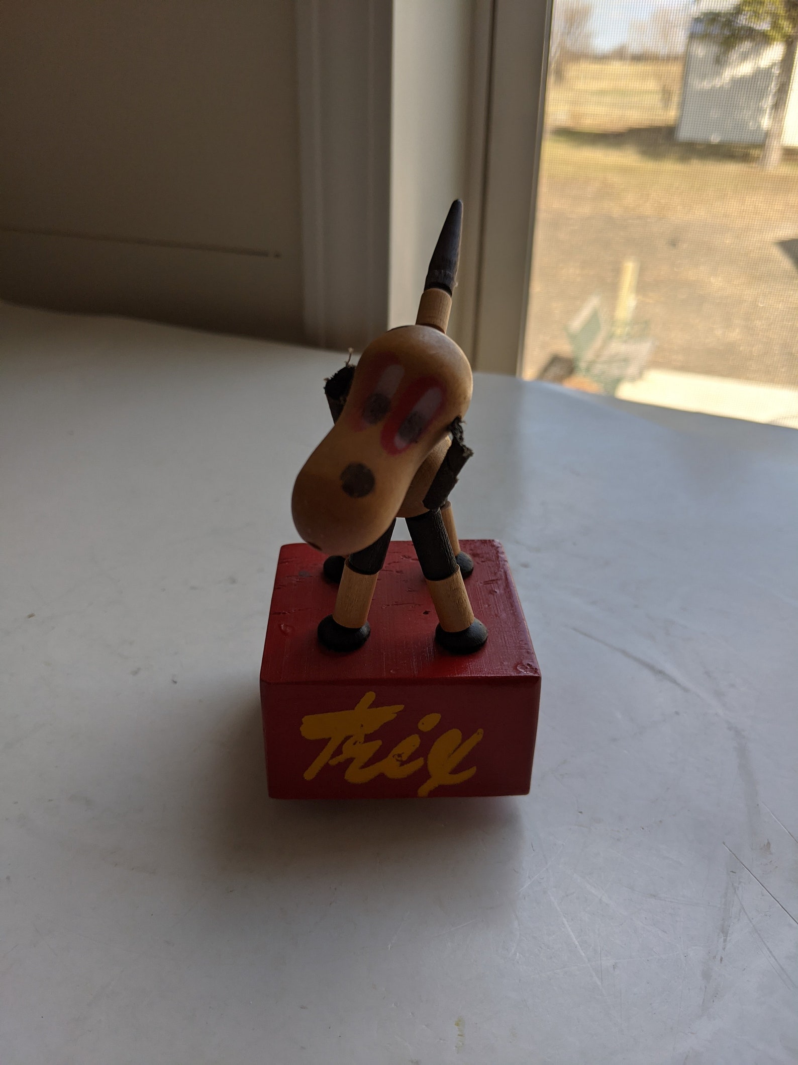 Trix Puppy Push Button Puppet Toy 1940s - Etsy