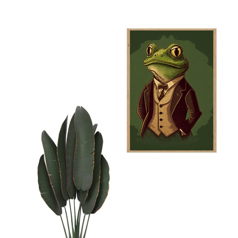 Frog in Tux | Tuxedo Toad | Fancy Toad | Japanese Toad | Funny Frog ...