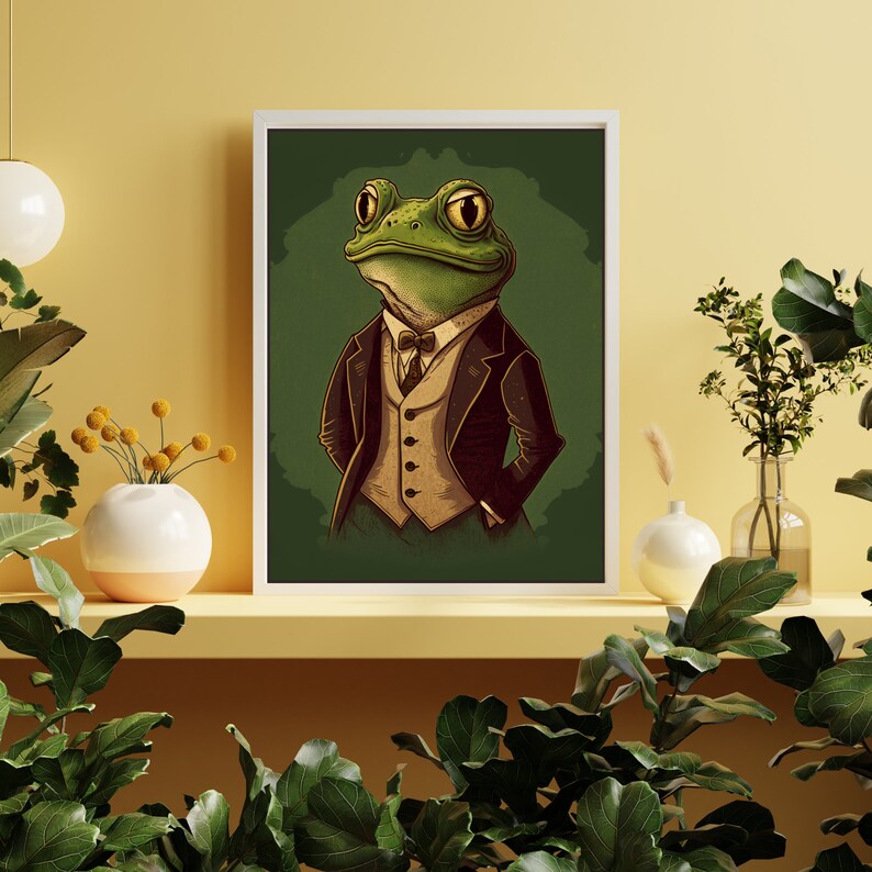 Frog in Tux | Tuxedo Toad | Fancy Toad | Japanese Toad | Funny Frog ...