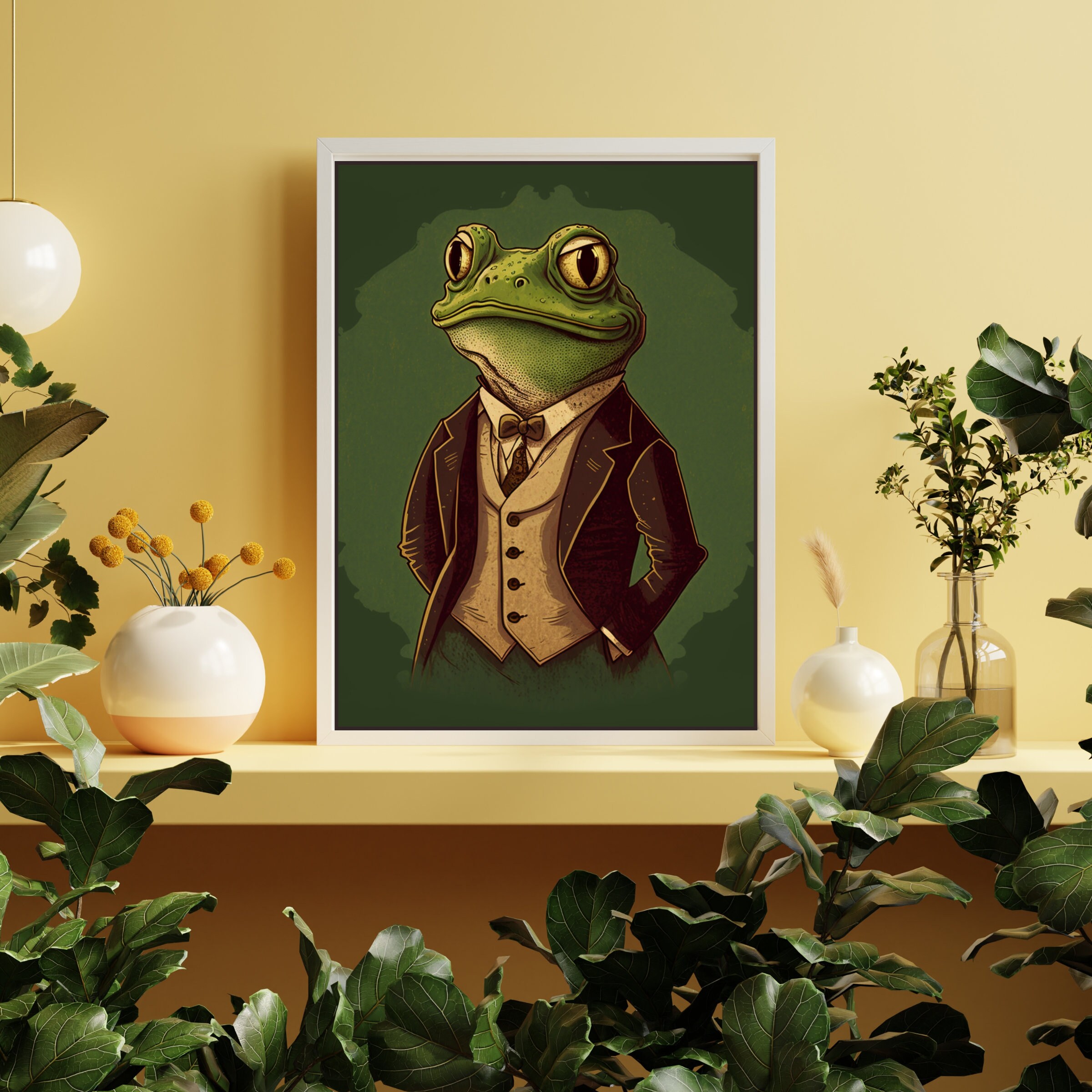 Frog in Tux | Tuxedo Toad | Fancy Toad | Japanese Toad | Funny Frog ...