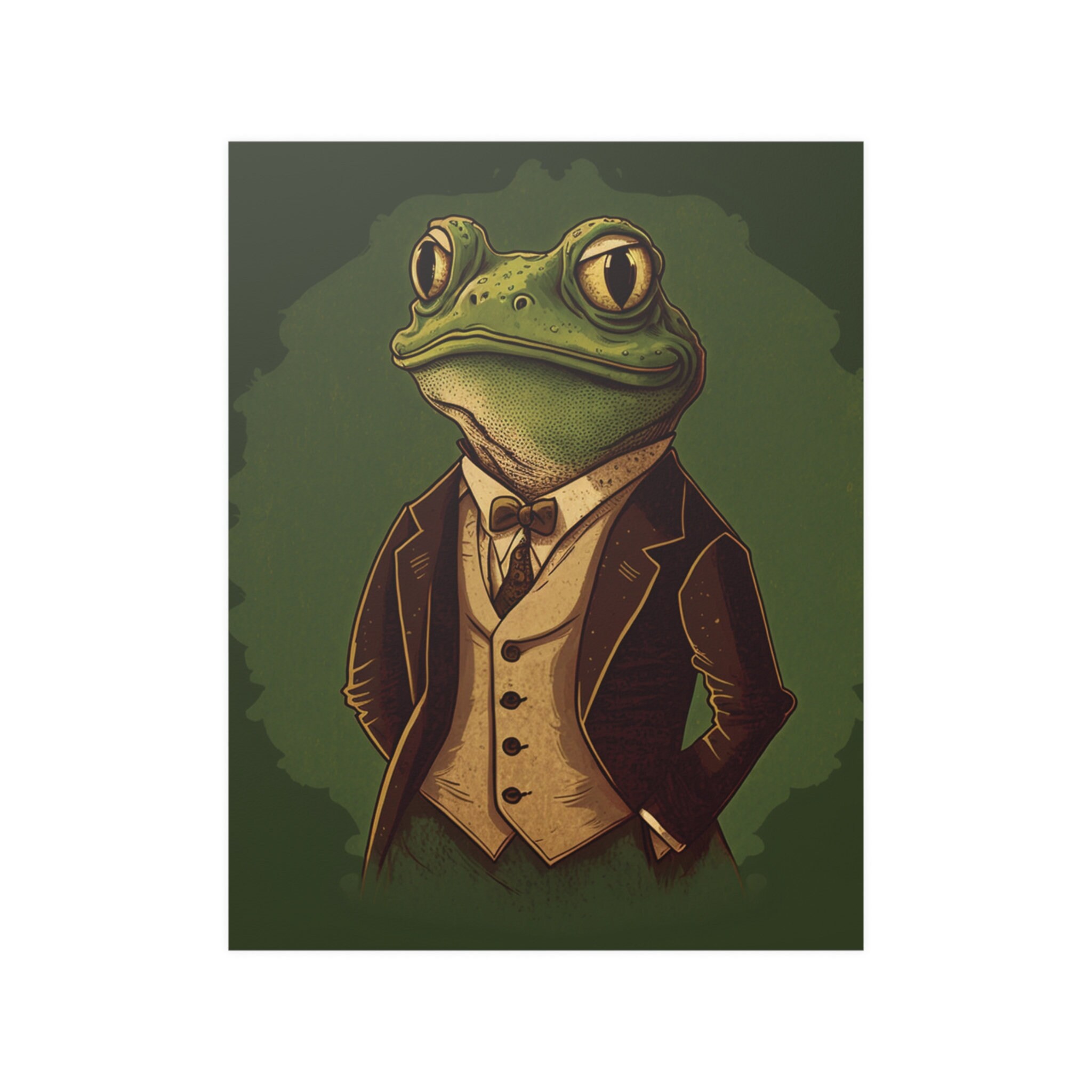 Frog in Tux | Tuxedo Toad | Fancy Toad | Japanese Toad | Funny Frog ...