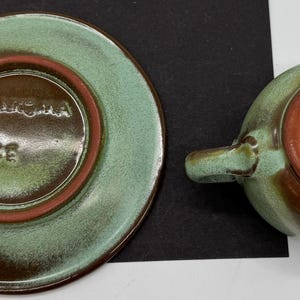 Vintage Frankoma Prairie Green Cup and Saucer 4C & 4E - Etsy