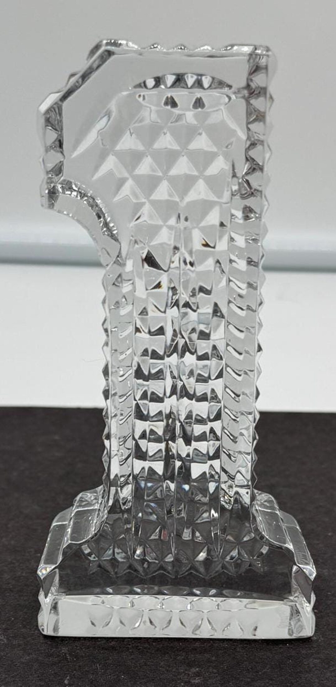 VTG Waterford Crystal Number One 1 Paperweight Commemorate Anniversary ...