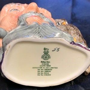 Royal Doulton Merlin Toby Character Mug/planter Small 4" Tall by 4 ...