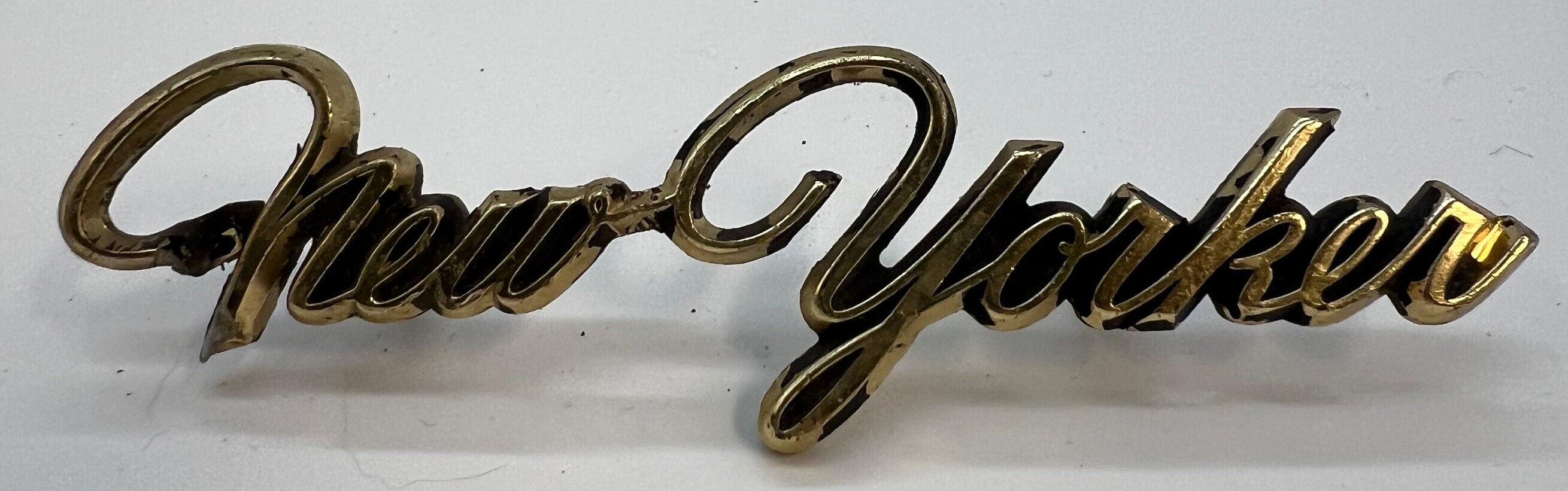 Vintage Chrysler OEM New Yorker Script Emblem/nameplate Metal - Etsy