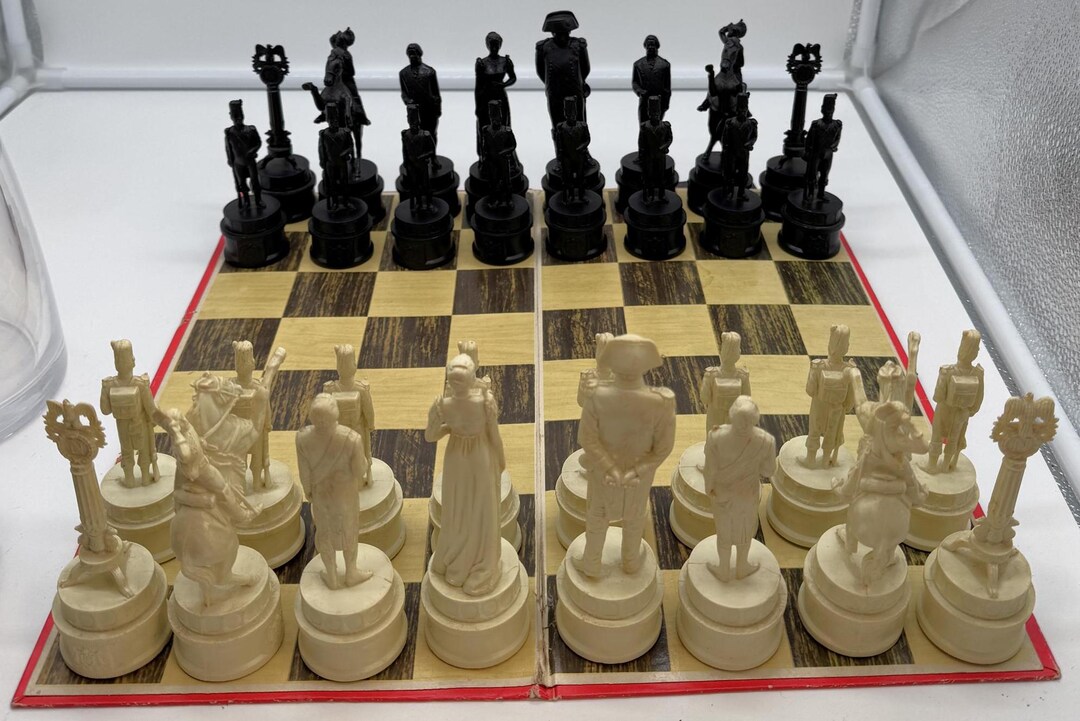 1966 NAPOLEON BONAPARTE Collectors Series Chess Set Complete - Etsy