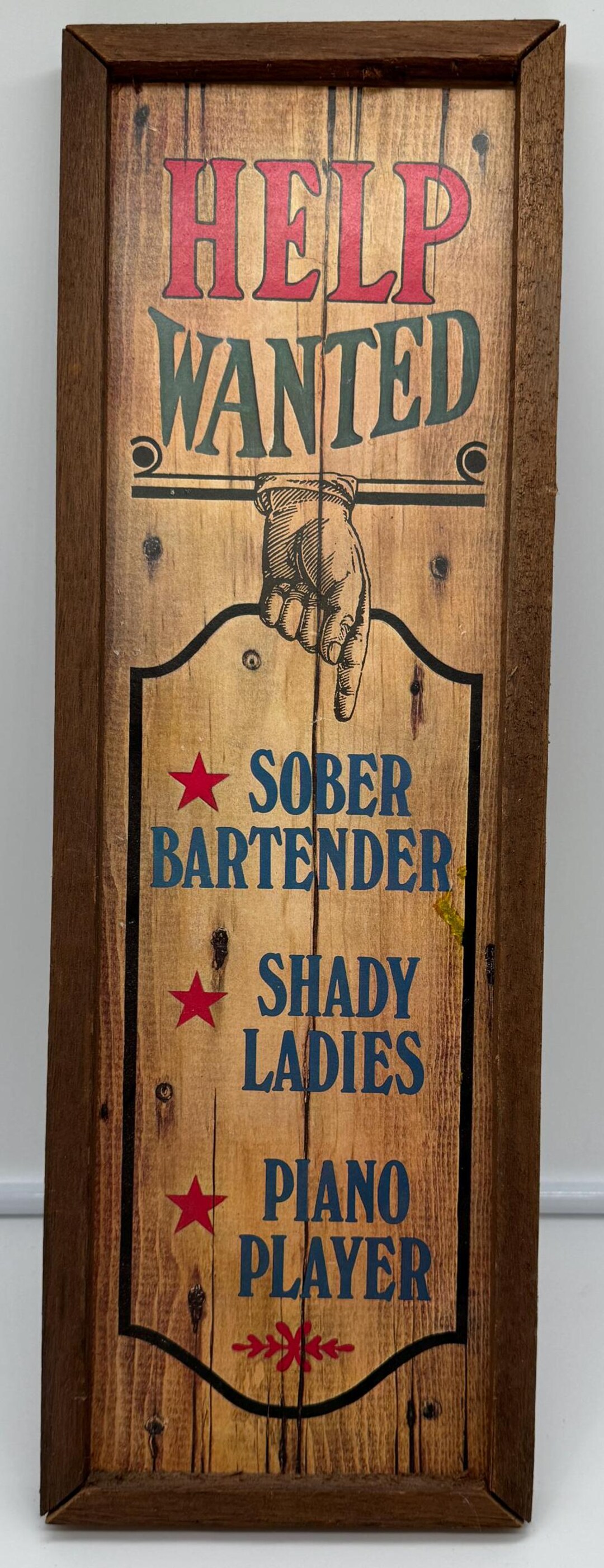 Vintage Help Wanted Bartender, Ladies, and Piano Player 1973 Americana ...