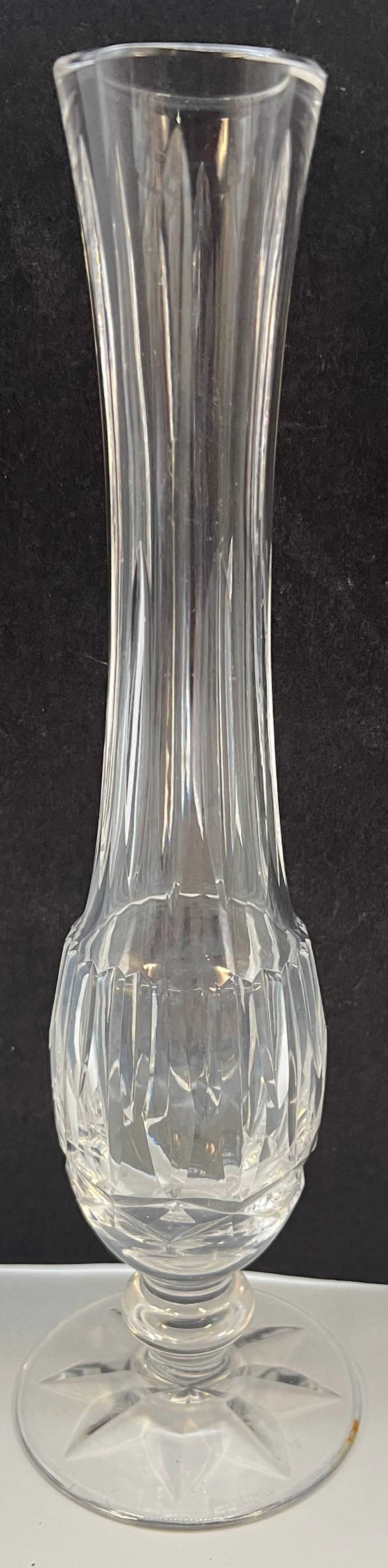 Vintage Waterford Crystal Footed Bud Vase Signed 9.25" Tall - Etsy