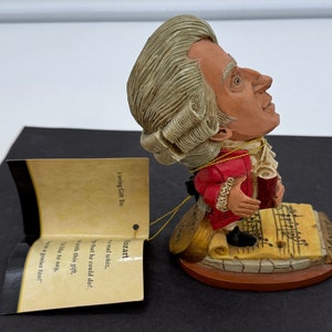 Vintage & Rare Mozart Pencil Holder Statue 5" T Music Masters M R ...