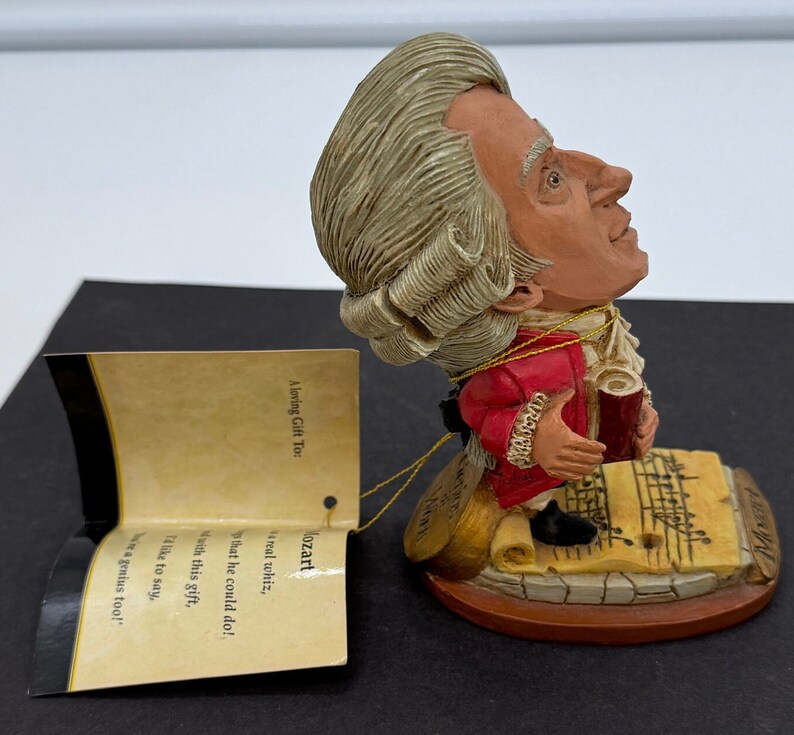 Vintage & Rare Mozart Pencil Holder Statue 5" T Music Masters M R ...