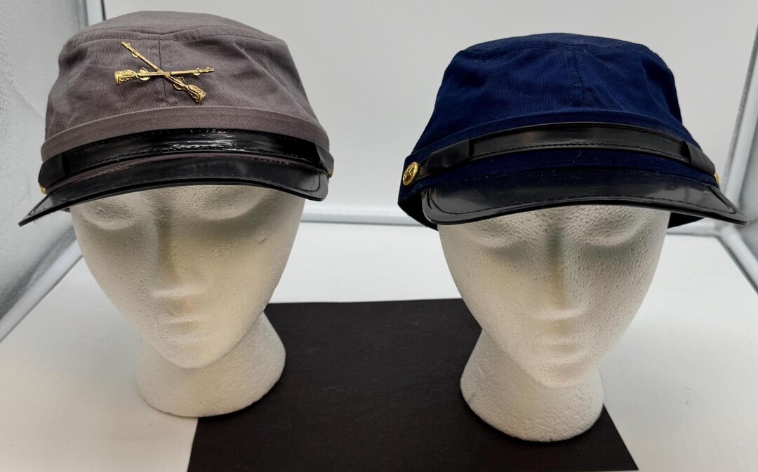 Civil War Union & Confederate Soldier Troops Hats Costume/reenactment ...