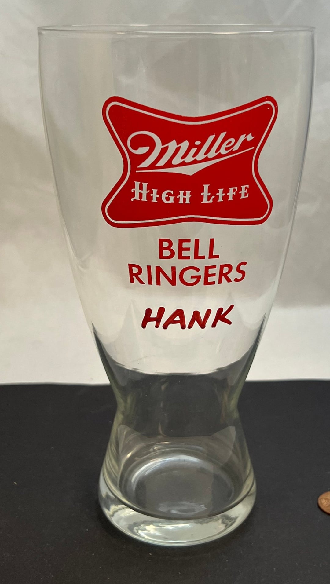 Miller High Life Bell Ringers "hank" Tall Glass 9 5/8" Tall - Etsy