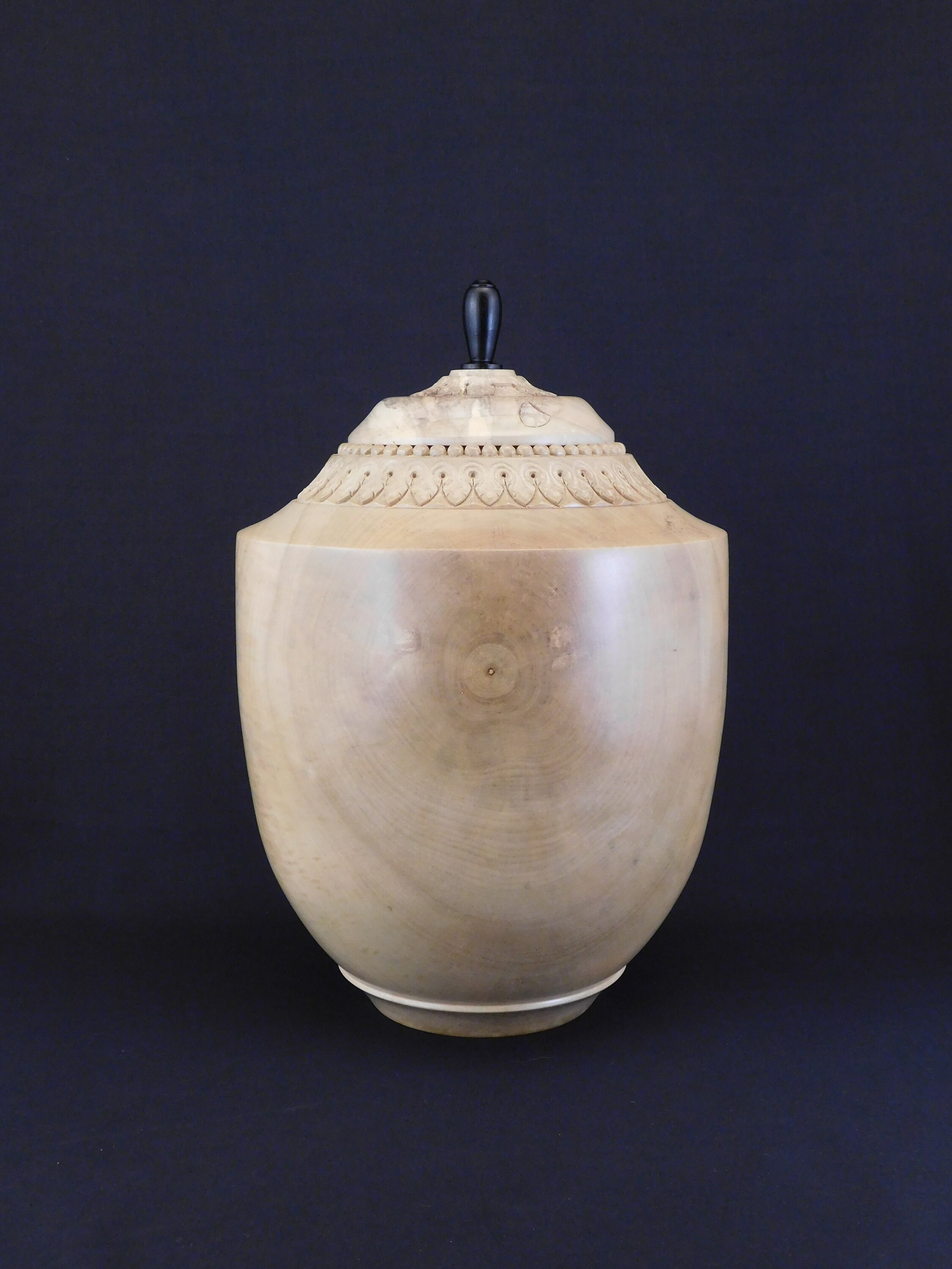 URN U.294 Cremation Urn for Human Ashes Carved Urn Wood Urn Full Size ...