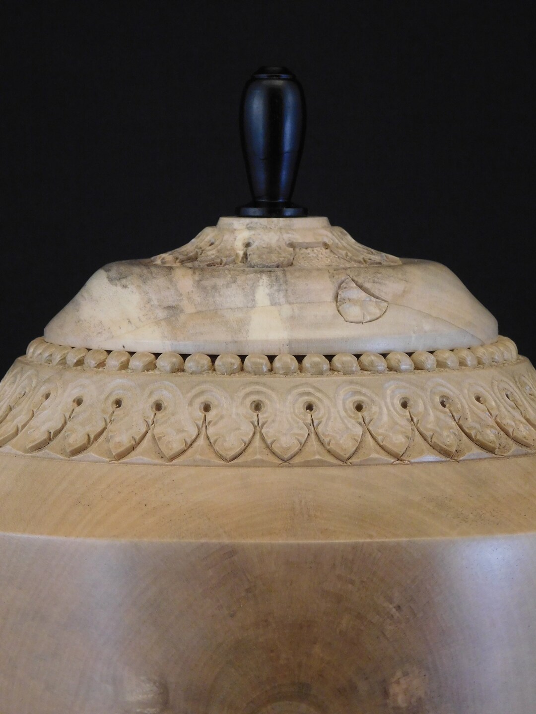 URN U.294 Cremation Urn for Human Ashes Carved Urn Wood Urn Full Size ...