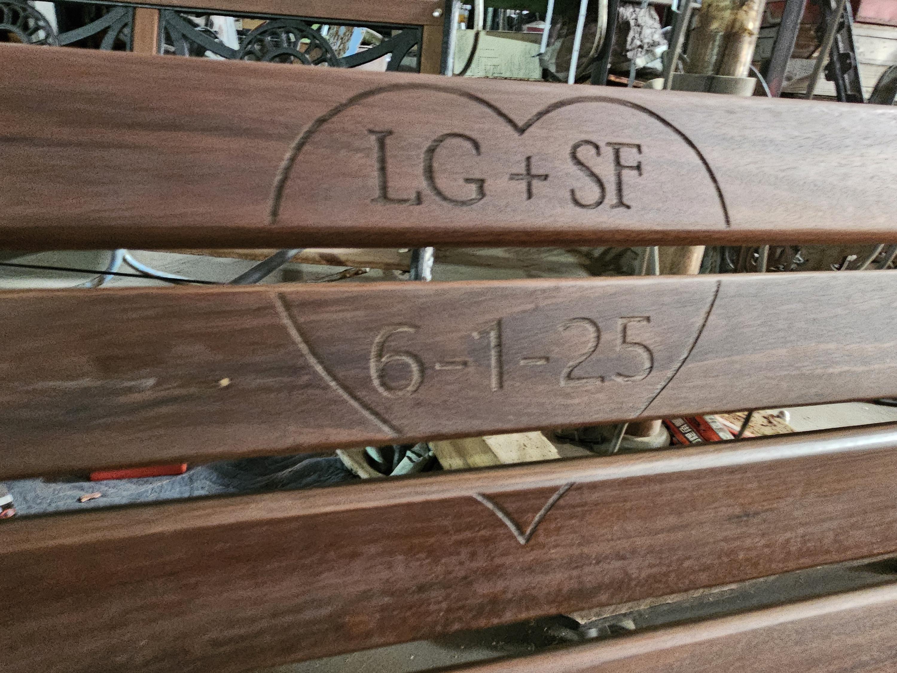 4' Outdoor Bench – Stunning Cast Iron & Ipe Wood Slats – “woodstock ...