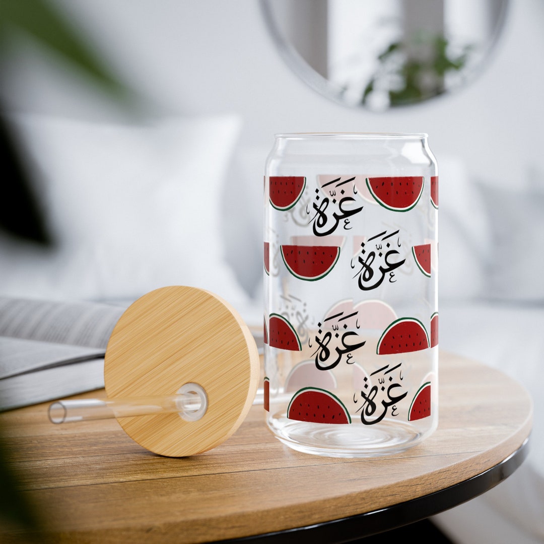 Palestine Free Glass Cup Palestine Cup Solidarity Kuffiyeh Functional ...