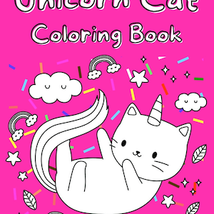 How to Draw Caticorn Coloring Book 60 Cute Caticorn Coloring Pages for ...