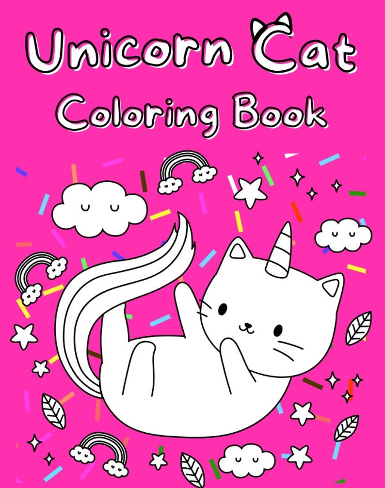 How to Draw Caticorn Coloring Book 60 Cute Caticorn Coloring Pages for ...