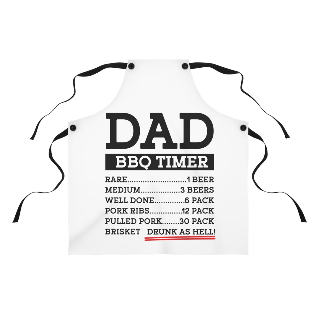 Dad Facts Grill Apron Chef Apron Kitchen Apron Fathers Day Gift for Dad ...