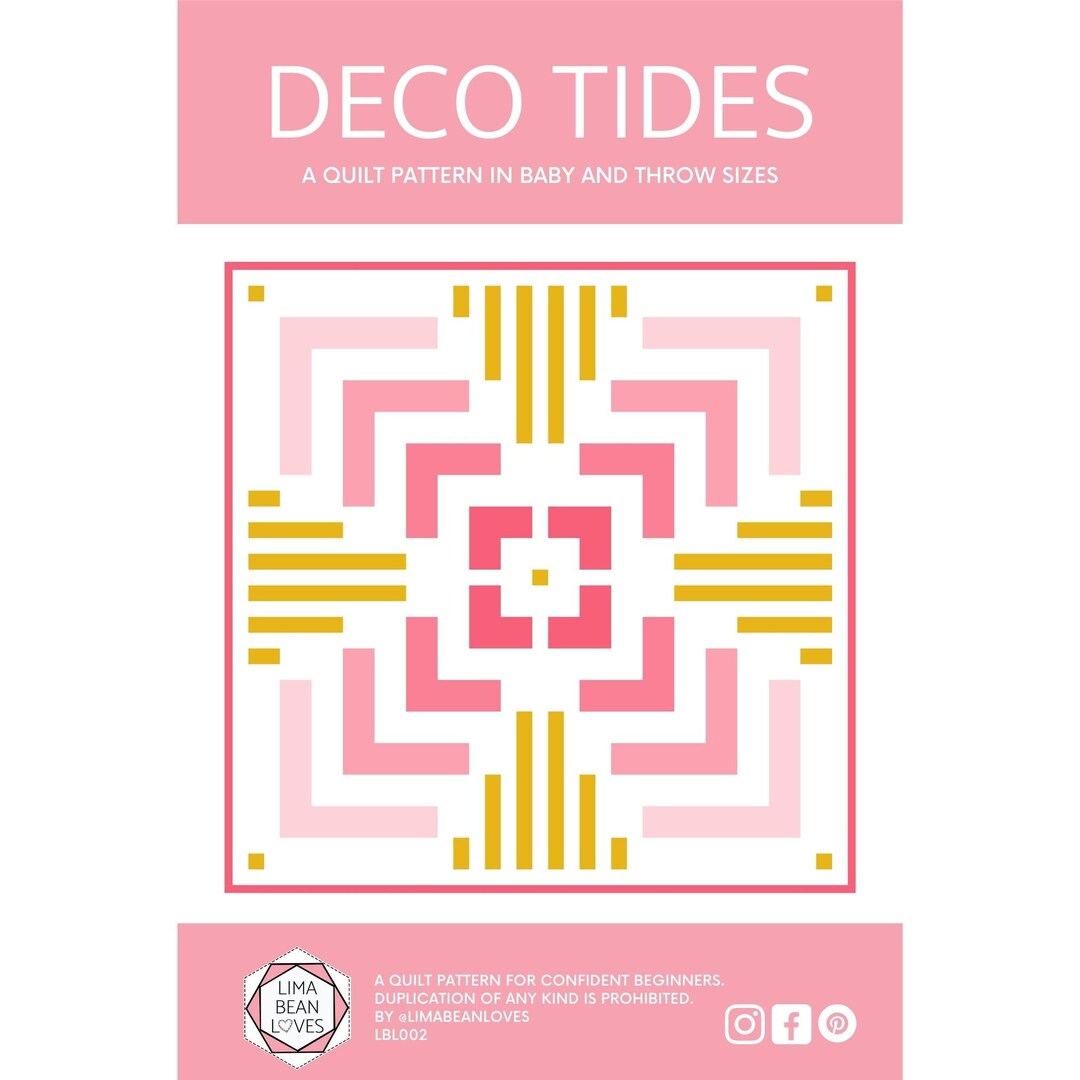 PDF Deco Tides Quilt Pattern - Modern Quilt - Digital Quilt Pattern ...
