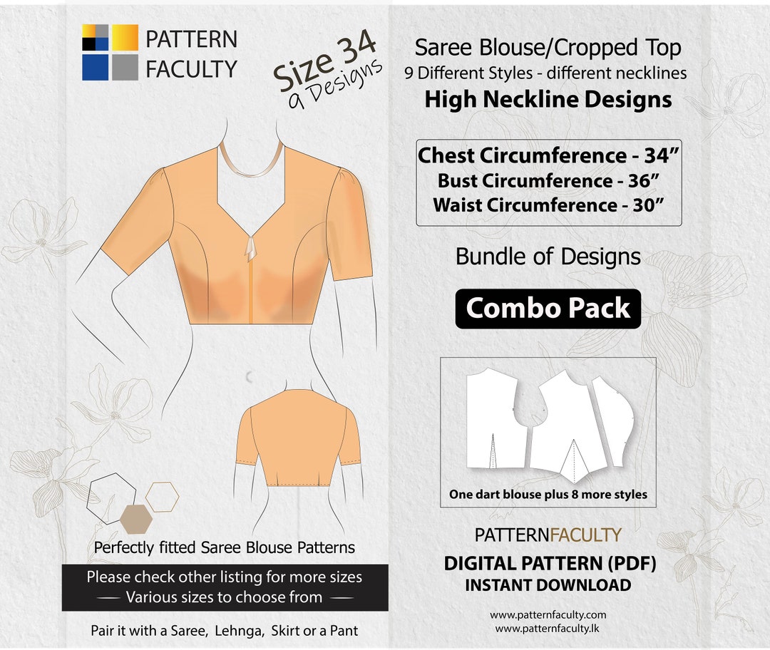 Saree Blouse Sewing Pattern