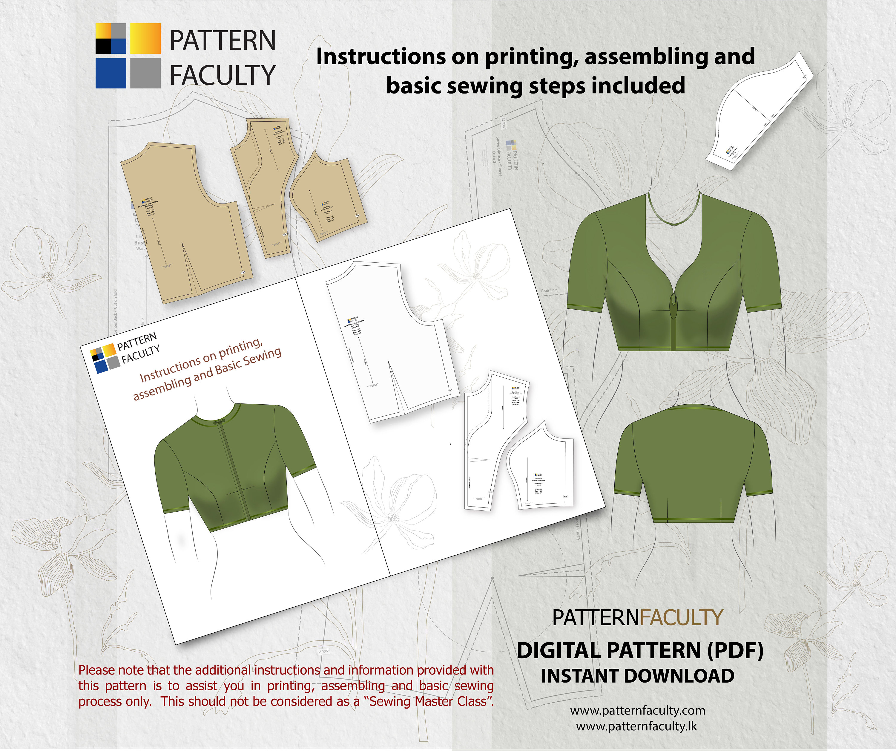 Saree Blouse High Neckline Princess Line From Mid Armhole - Etsy