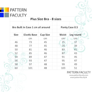 Plus-set 101 Plus Size, Bra and Panty Set, PDF Patterns for Women ...
