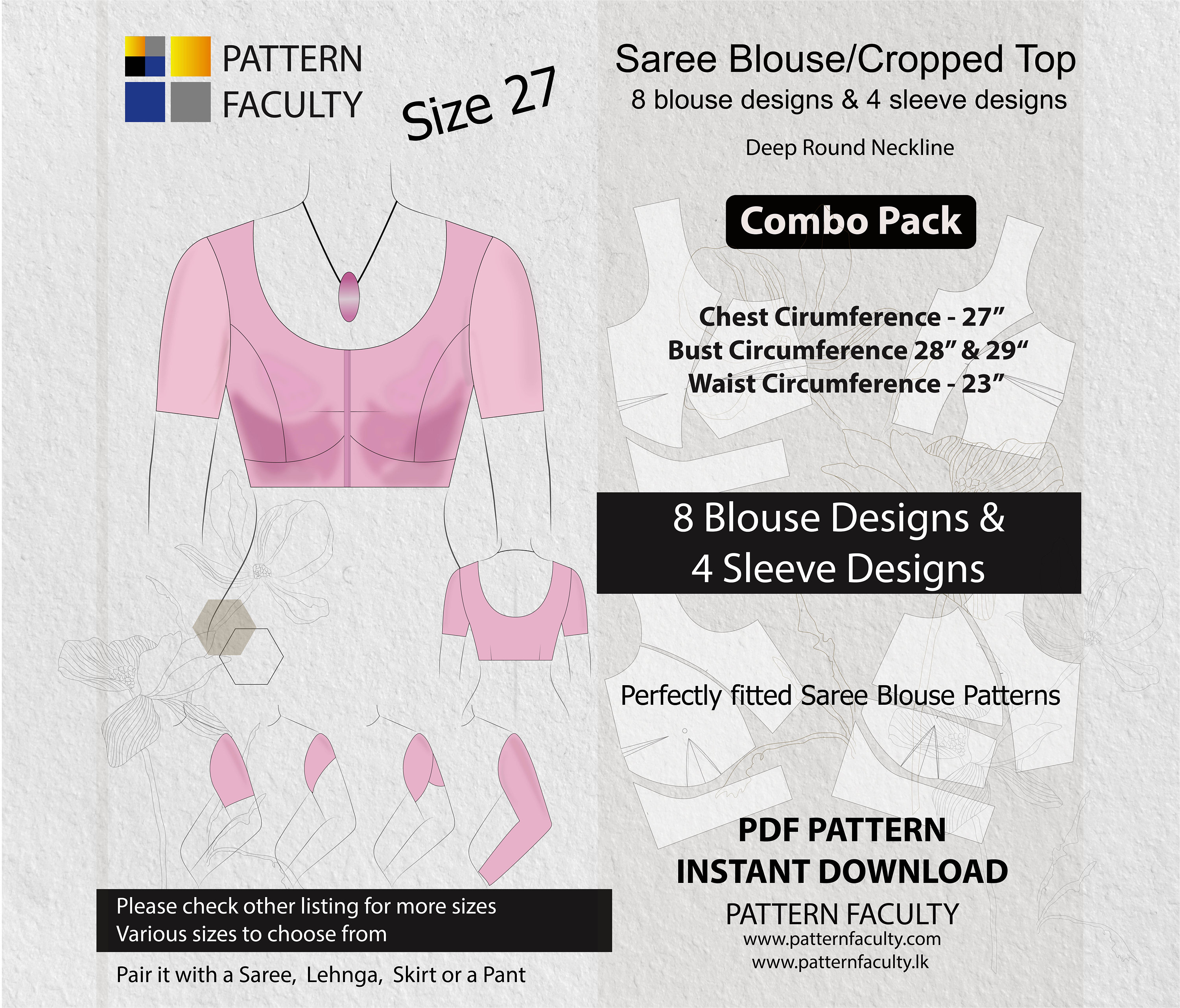 Saree Blouse Cutting Pattern