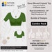 Plus-set 101 Plus Size, Bra and Panty Set, PDF Patterns for Women ...