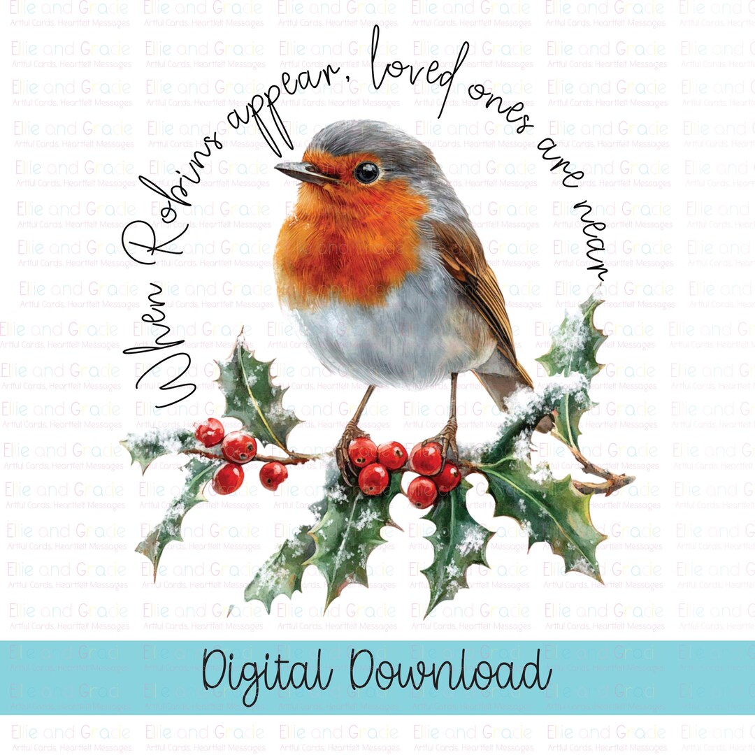 When Robins Are Near Png, Robin Png, Christmas Clip Art, Christmas ...