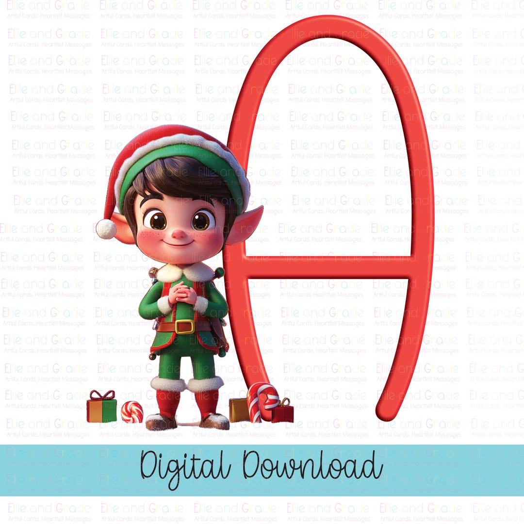 Elf Alphabet PNG, Christmas Alphabet PNG, Sublimation Designs, - Etsy