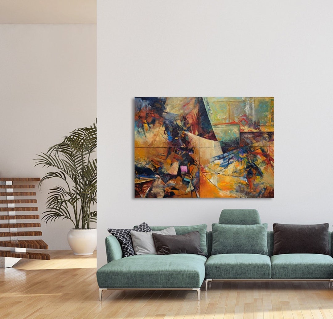 Extra Large Wall Art, Abstract Painting on Canvas, Large Canvas ...