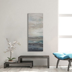 Landscape Sea Painting Turquoise, Abstract Canvas Original, Acrylilc ...