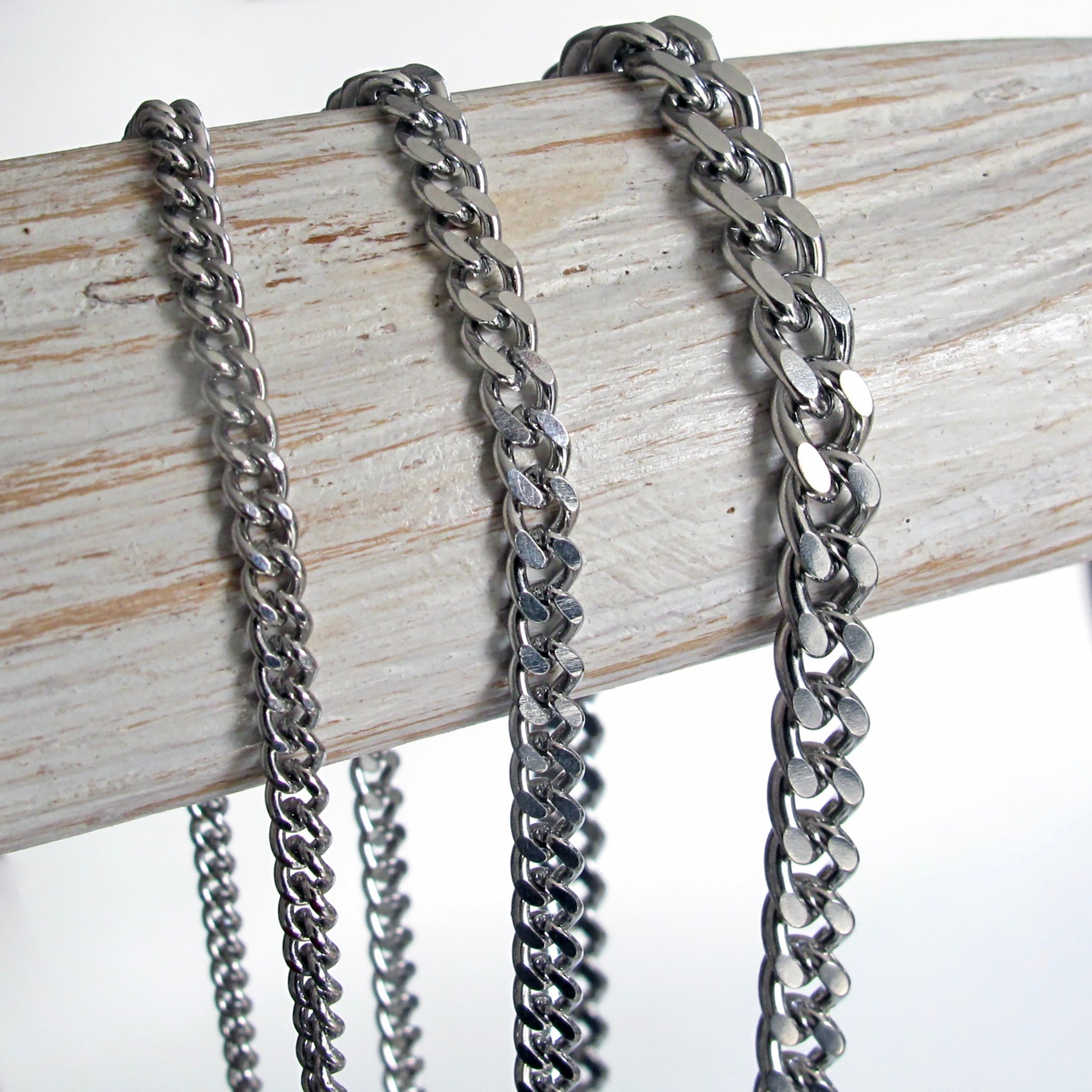 Gourmet Chain in Stainless Steel 316L - Etsy UK