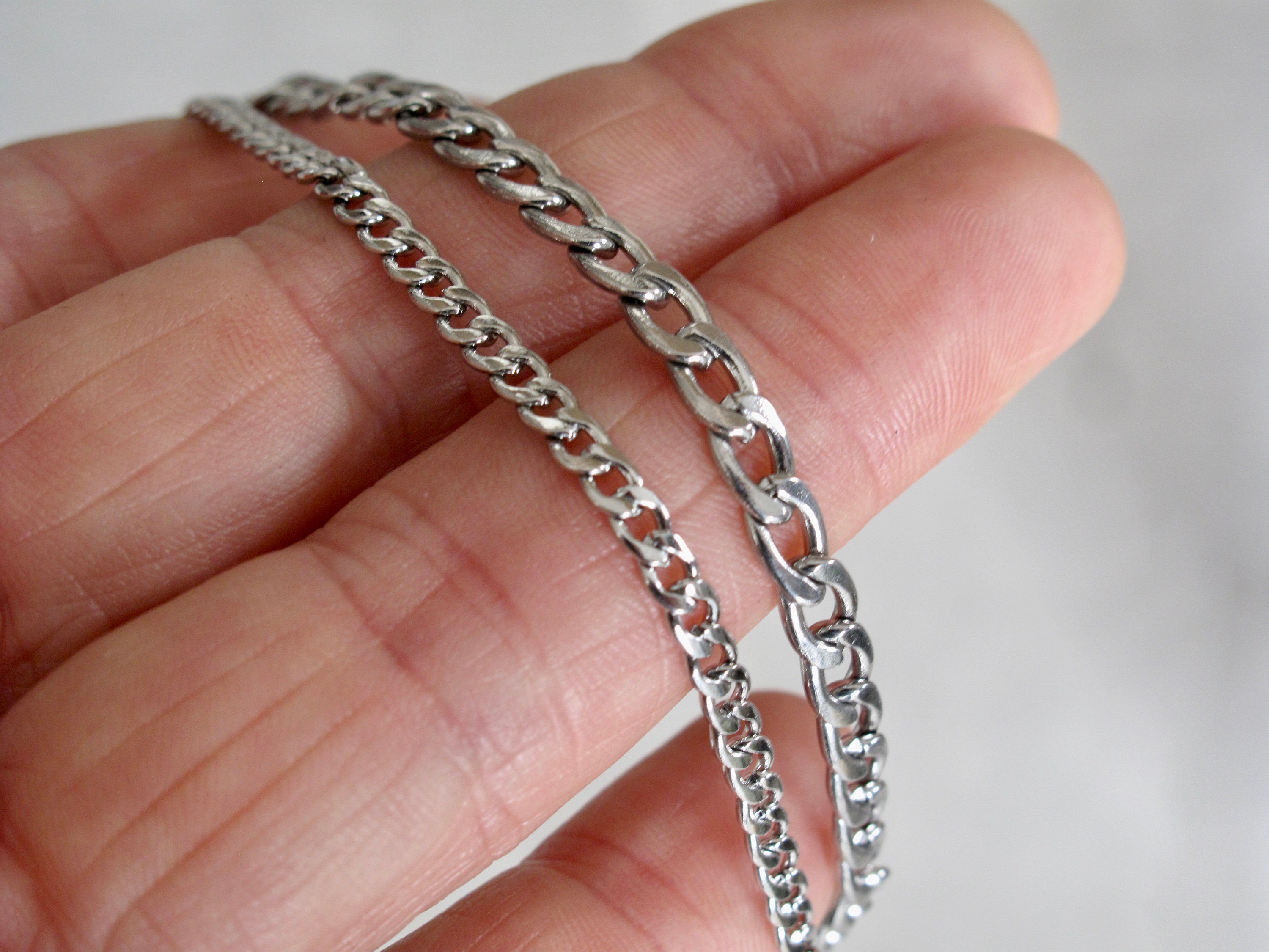 Gourmet Chain in Stainless Steel 316L - Etsy UK