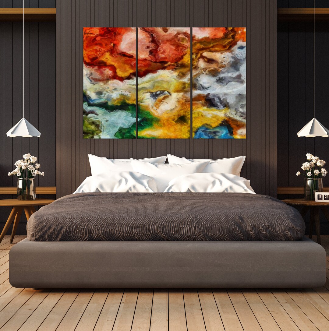 Large Modern Art, Modern Colorful Wall Art, Modern Canvas Print, Modern ...