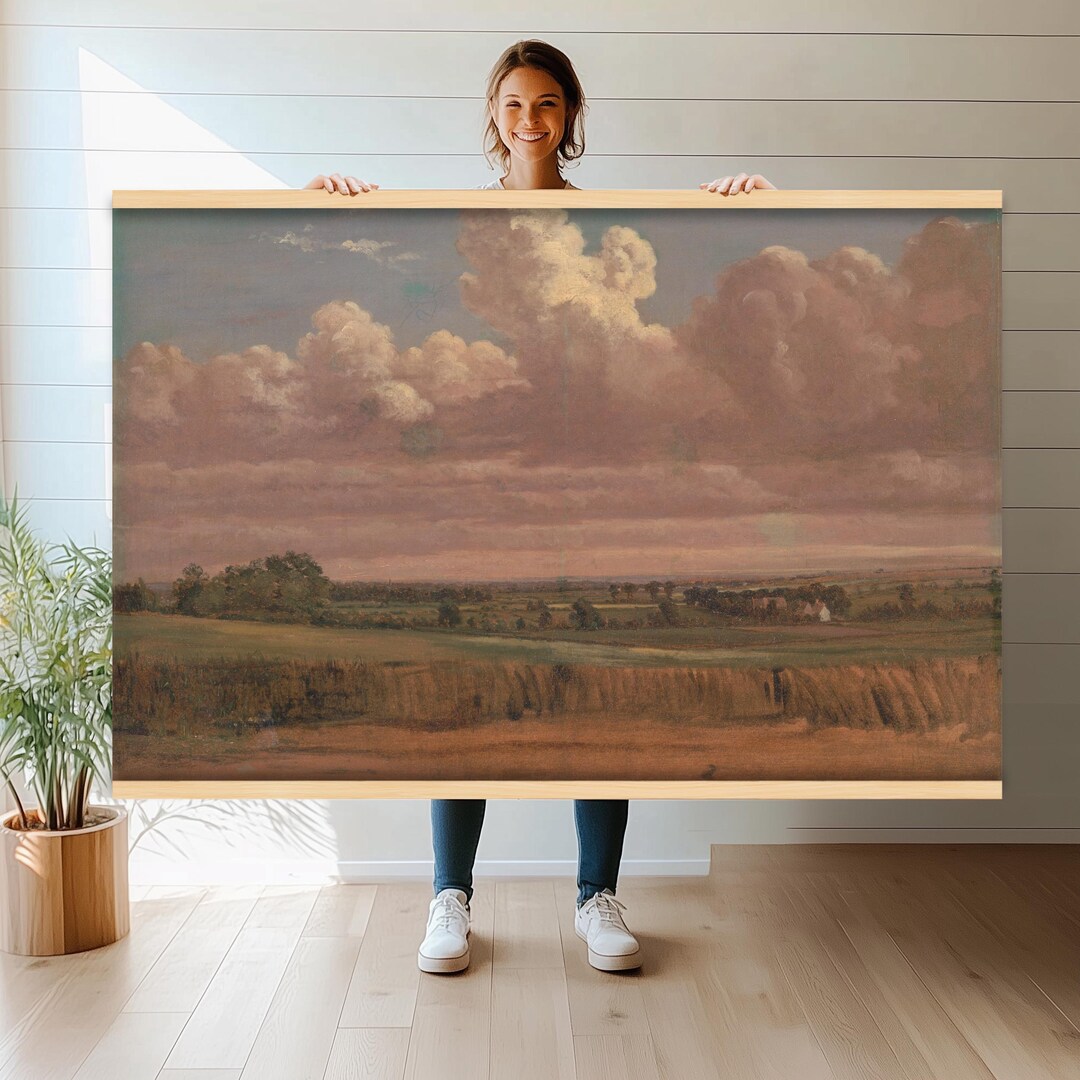 Extra Large Countryside Tapestry Wall Hanging | Serene Landscape Art ...