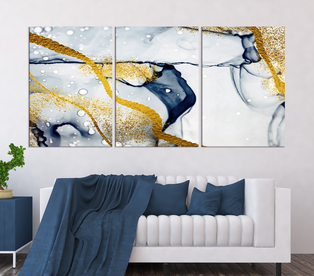 Marble Canvas Print Abstract Canvas Wall Art Modern Wall - Etsy