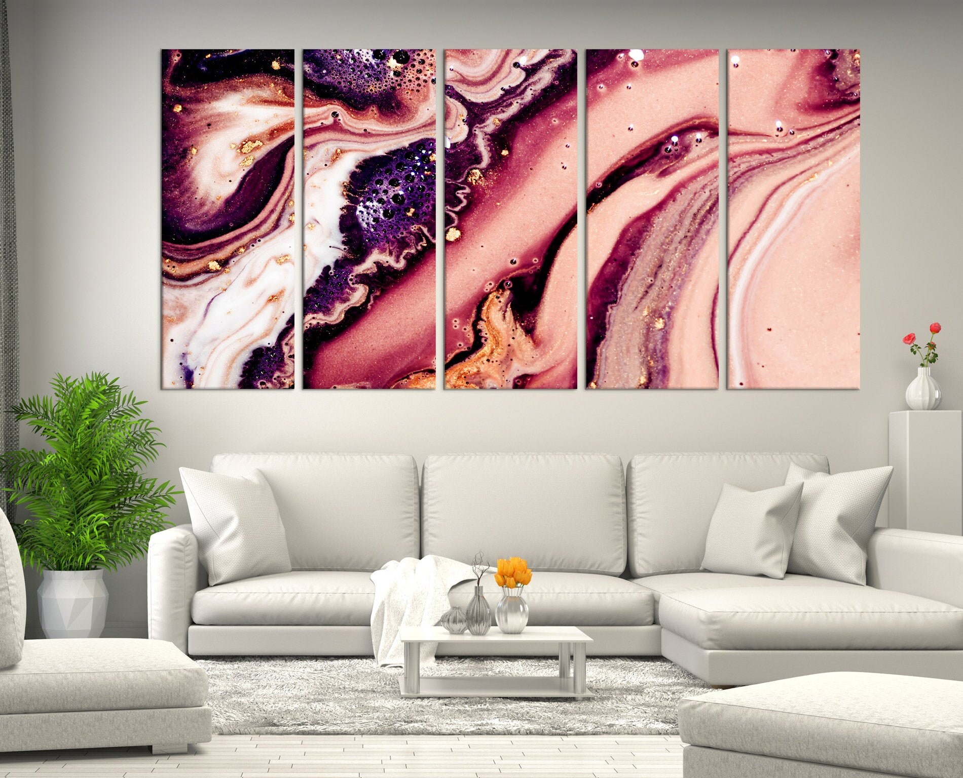 Marble canvas Art print abstract wall art canvas modern wall | Etsy