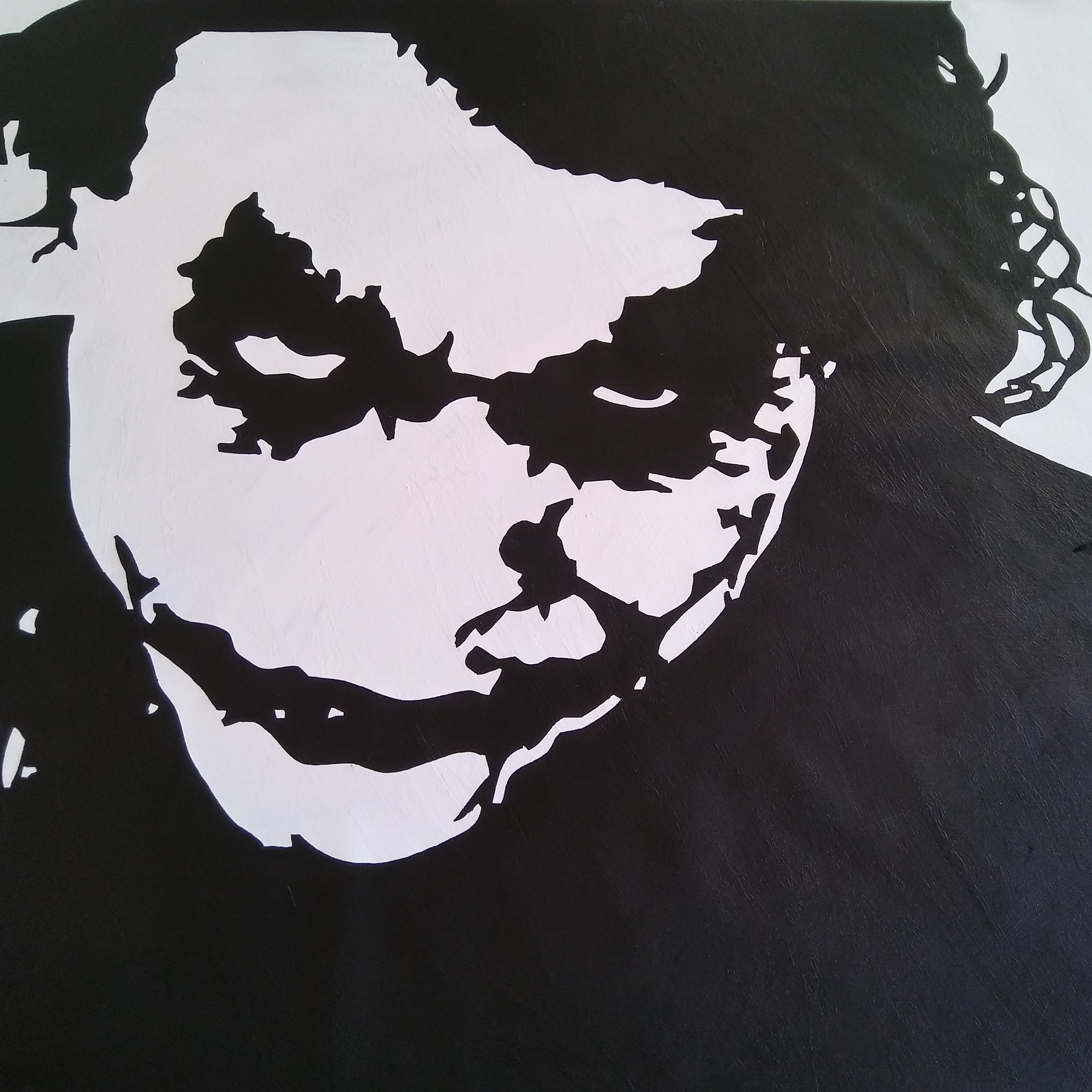 Abstract joker painting large abstract painting large | Etsy