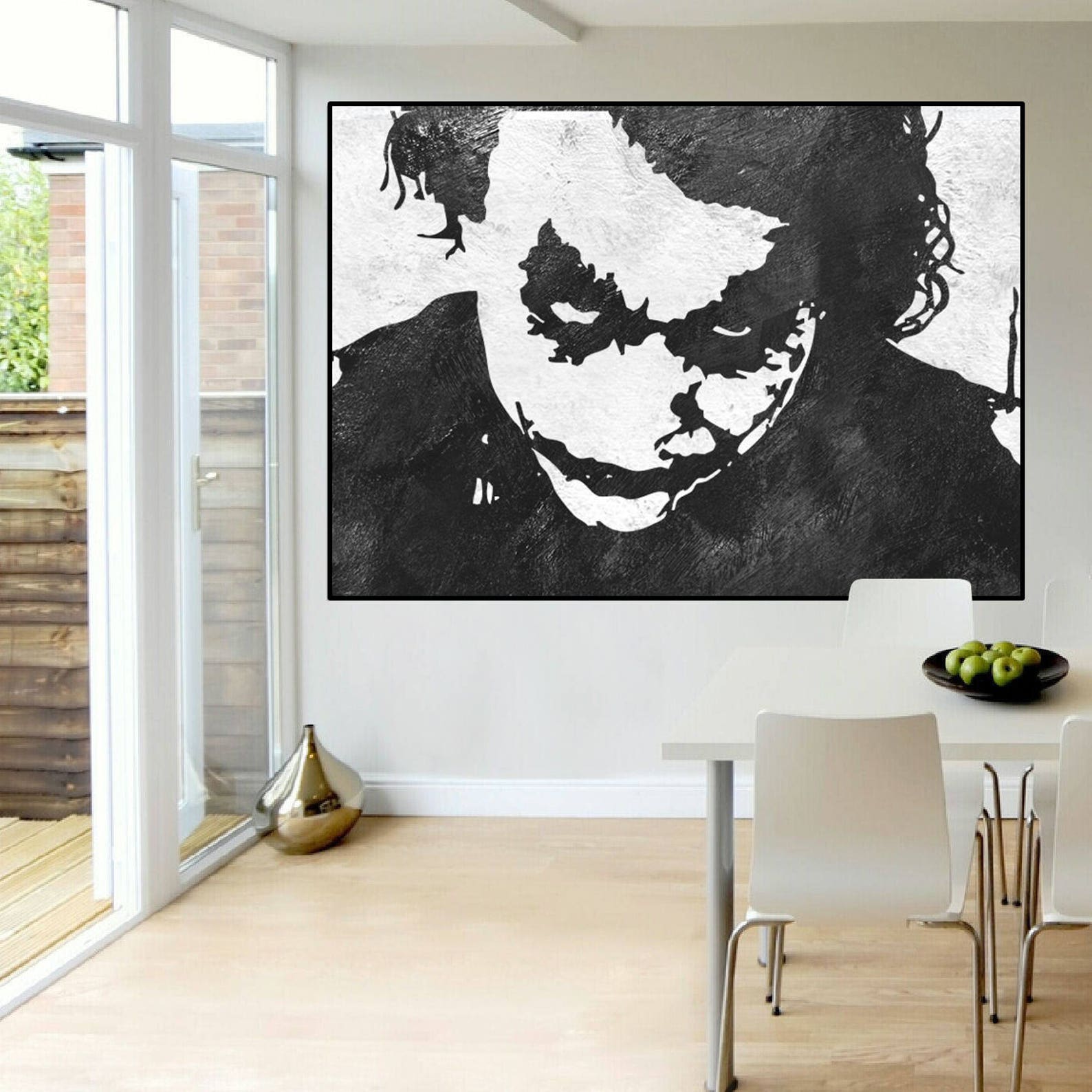 Abstract Joker Painting Large Abstract Painting Large - Etsy