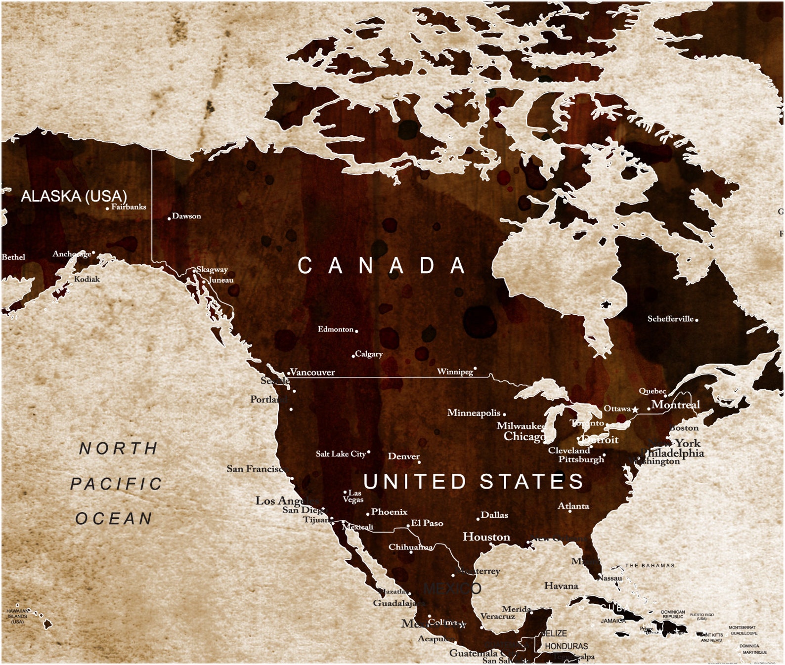 Extra Large World Map Canvas Wall Art Print Push Pin World | Etsy