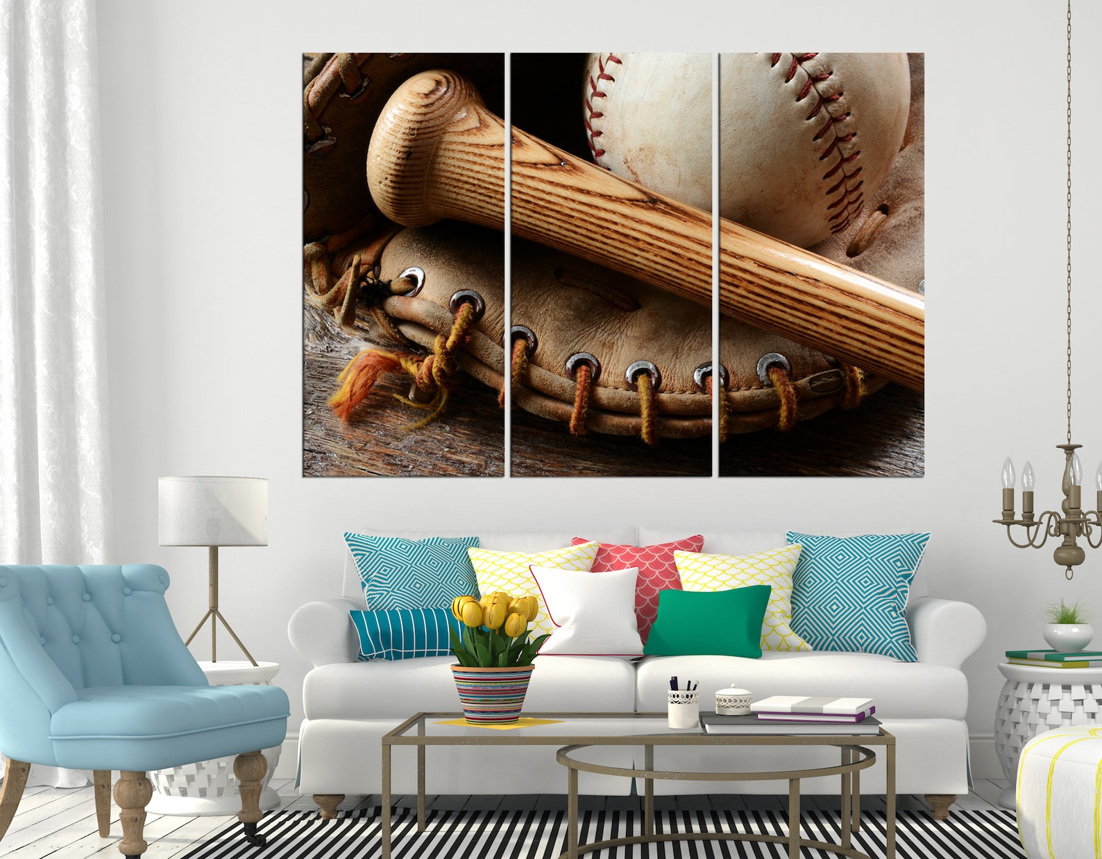 Baseball Wall Art Baseball Wall Art Print Sports Canvas Art - Etsy