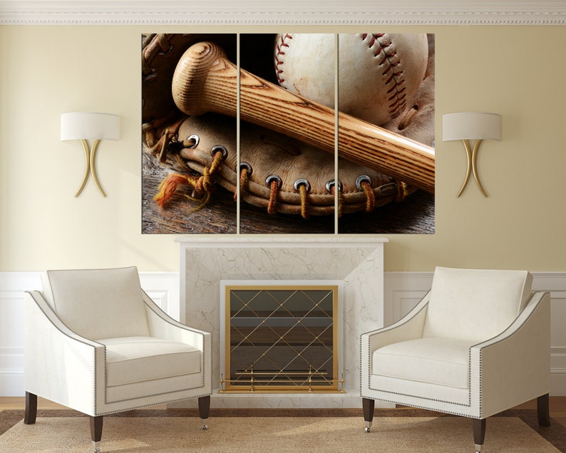 Baseball Wall Art Baseball Wall Art Print Sports Canvas Art - Etsy