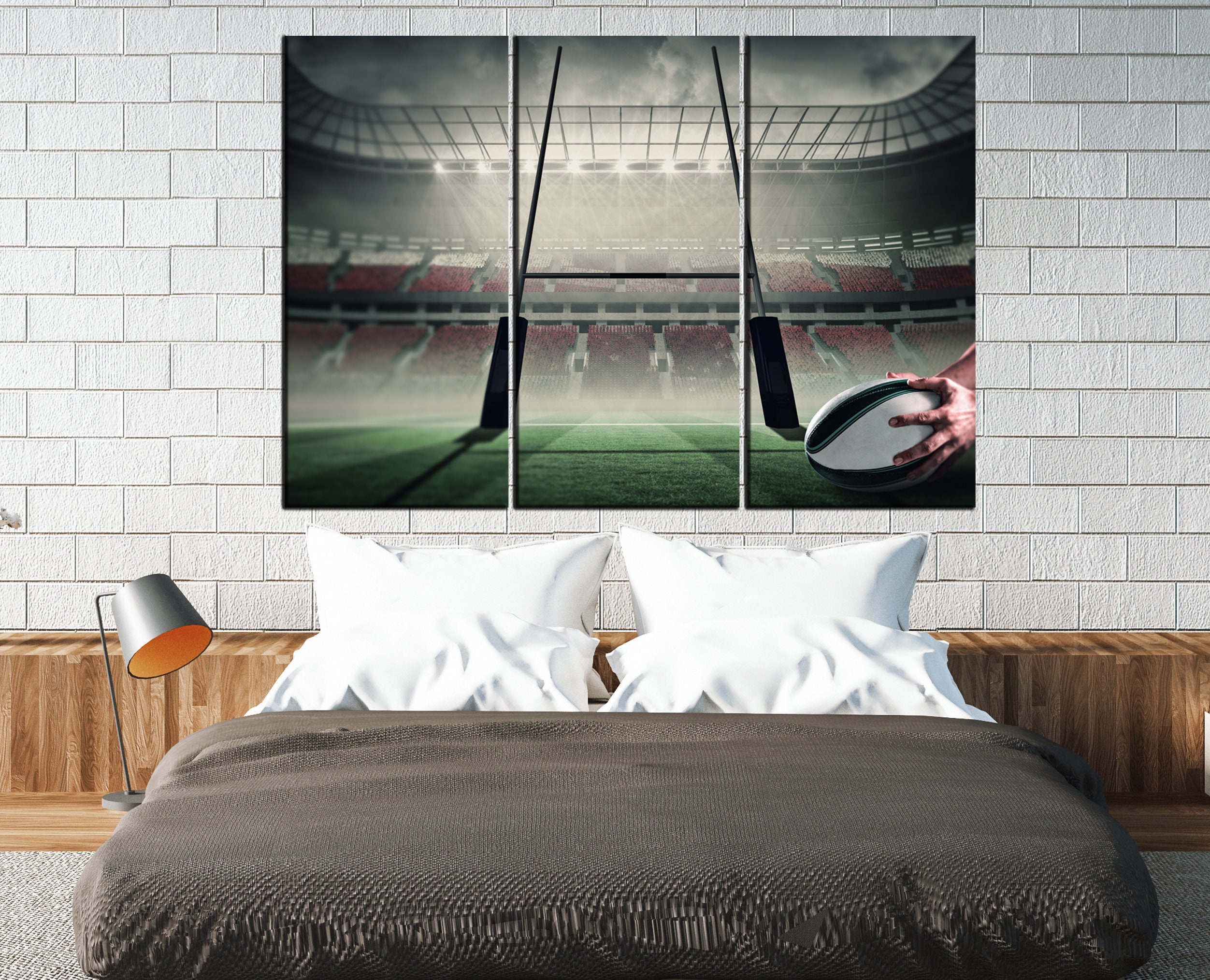 Rugby Stadium Wall Art Rugby Wall Art Print Sports Canvas - Etsy
