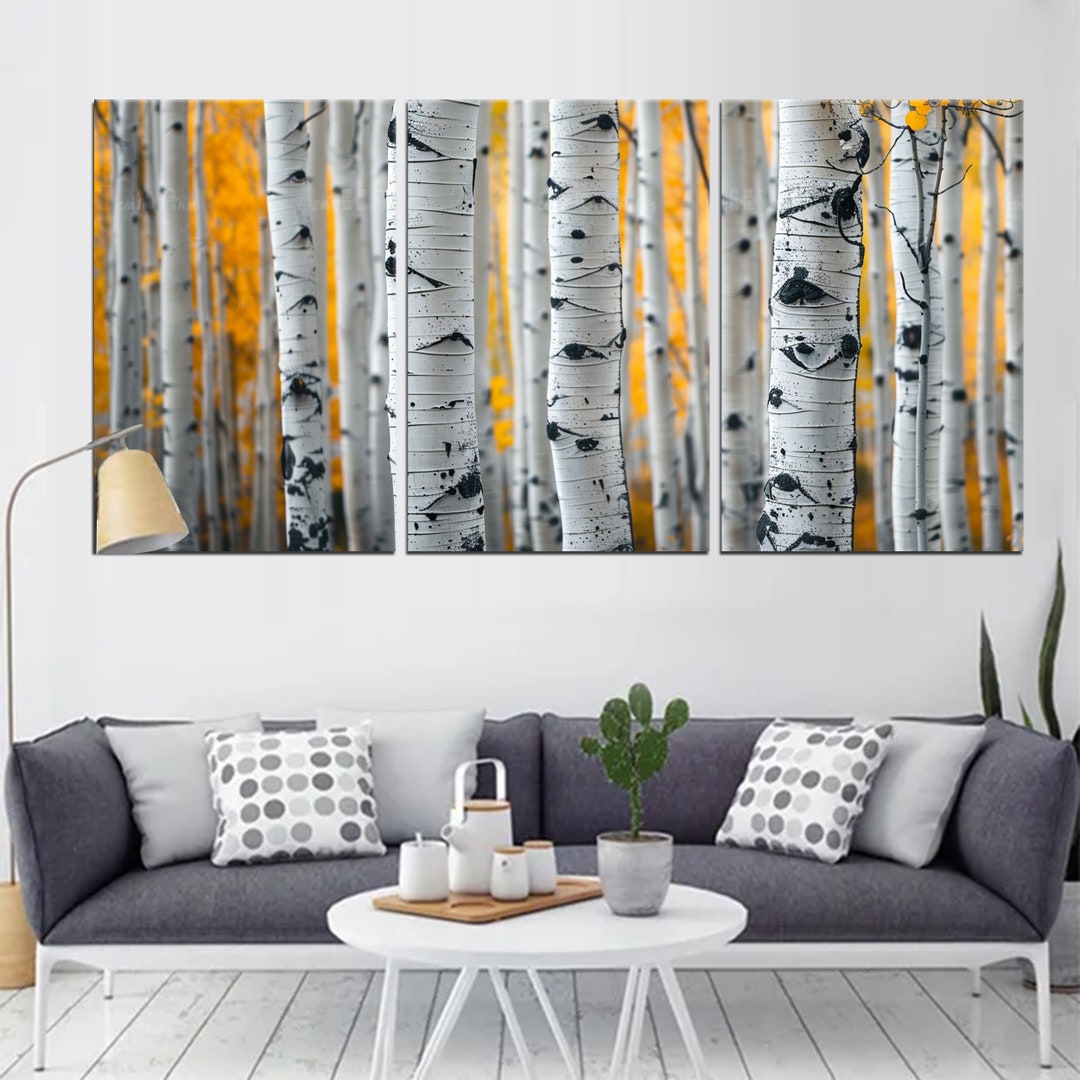Aspen Trees Canvas Print | Large Wall Art | Nature-inspired Decor for ...