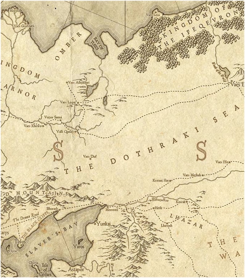 The Game of the Thrones Map Wall Art Canvas Print, Large Wall Art for ...